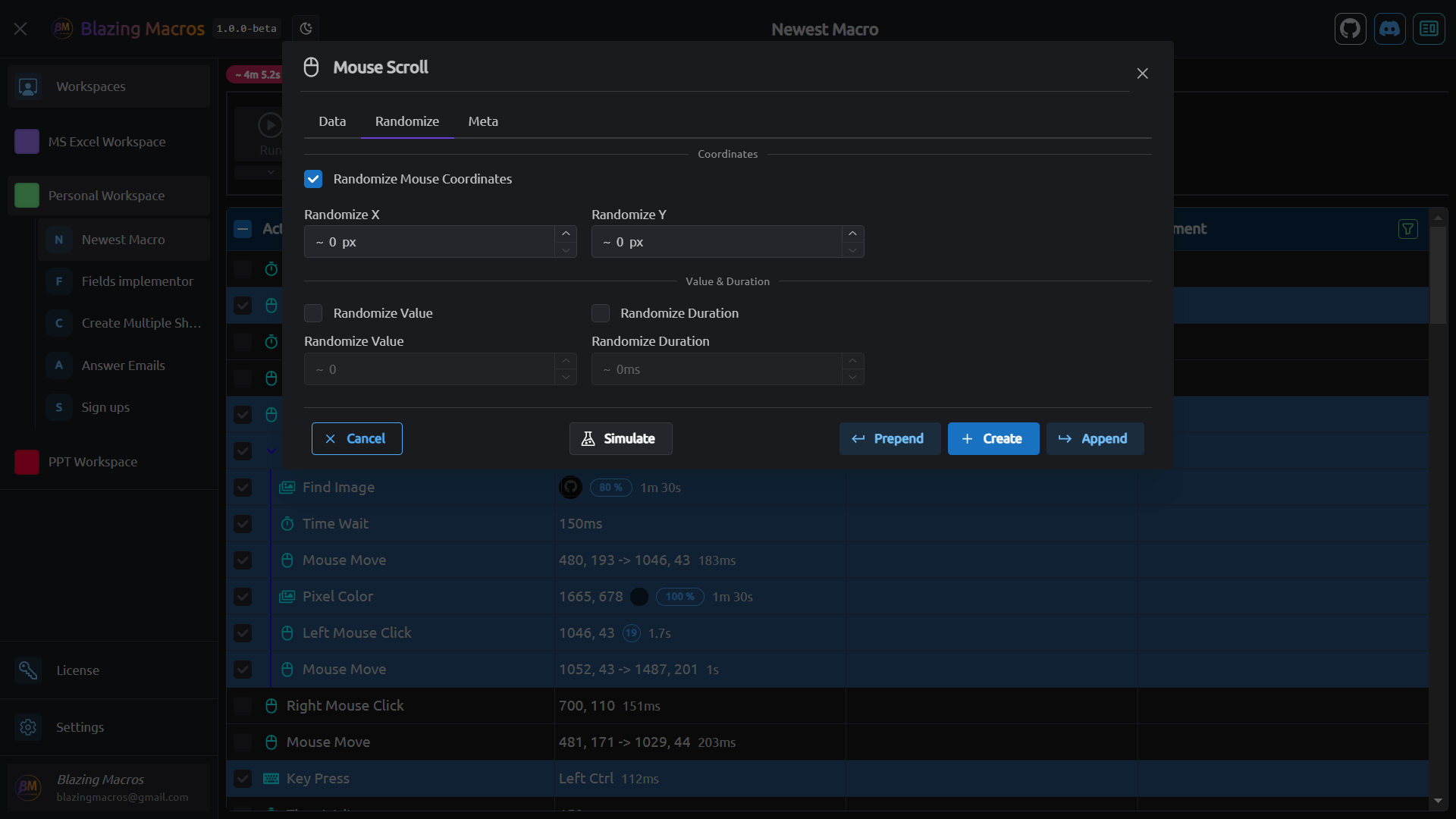 Mouse Scroll - Blazing Macros